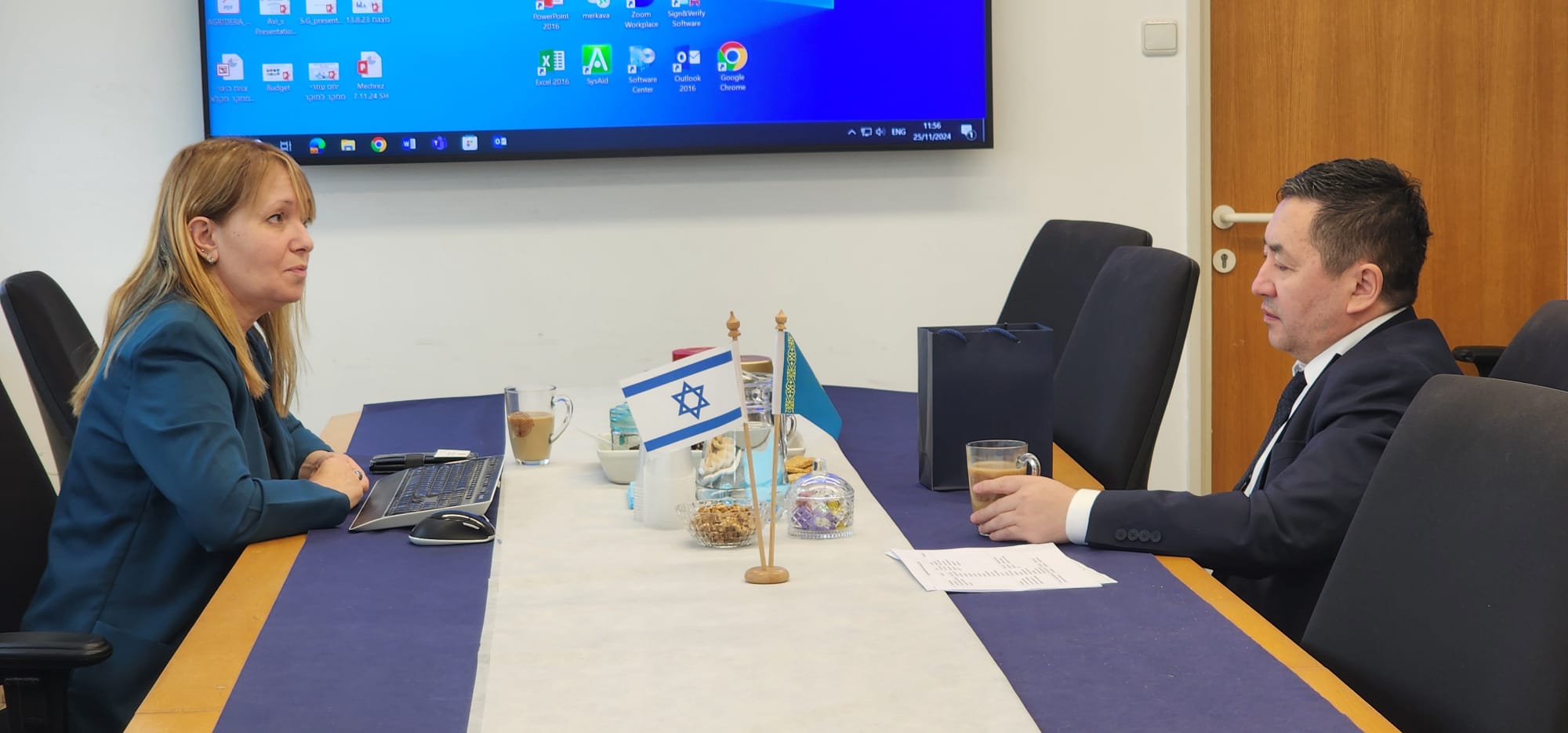 The Ambassador of Kazakhstan to Israel visited Volcani Institute - Volcani Website