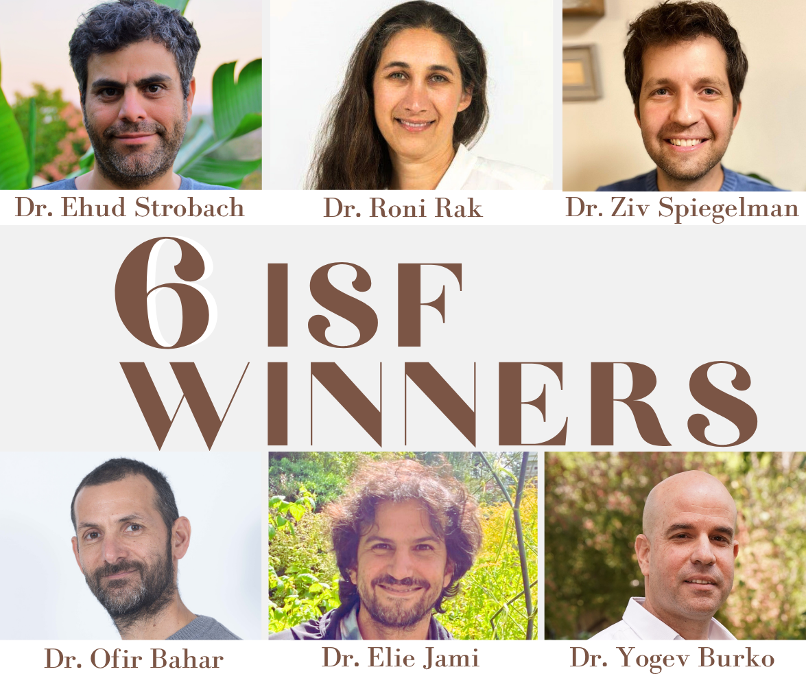 Congratulations to the recipients of the research grants from ISF ...